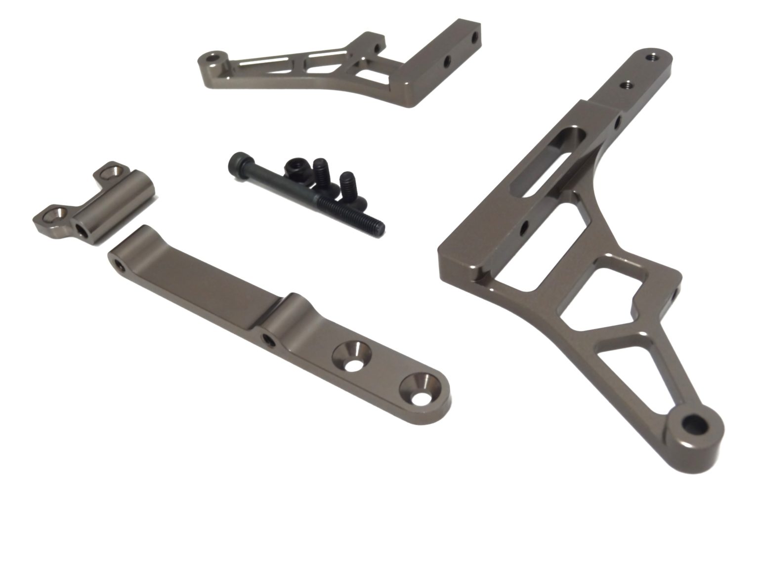 Rovan ROFUN F5 RF5 T5 D5 CNC Aluminum Rear Chassis Support Brace Kit ...