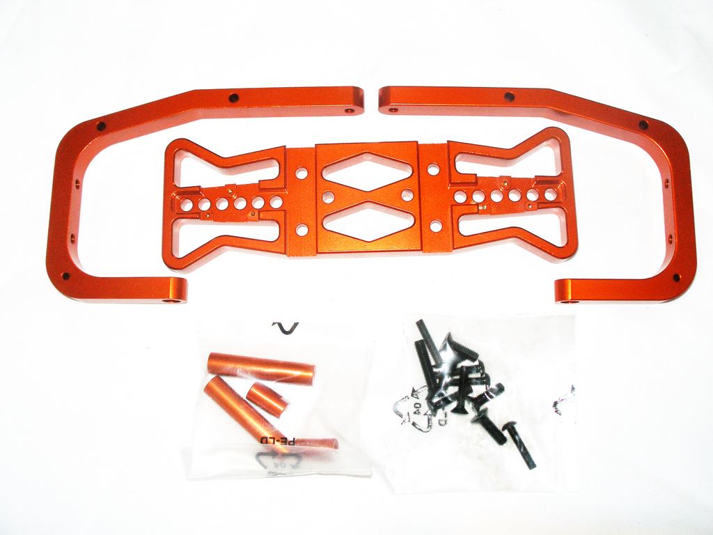 Aluminum Rear Bumper (orange) – Fearless RC