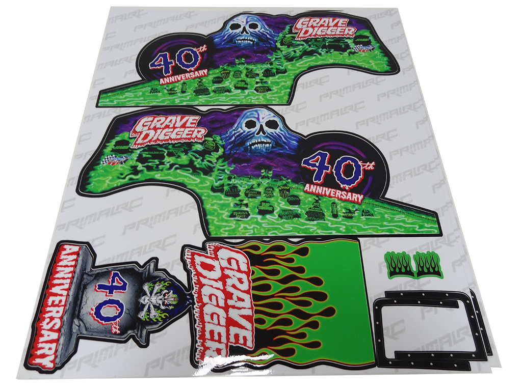Grave Digger Super Quality COLLECTOR Edition 40th Anniversary Sticker ...