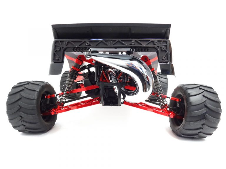 1/5 BAJA EXT 5T 45cc Stadium Truck (black/white/red) – Fearless RC