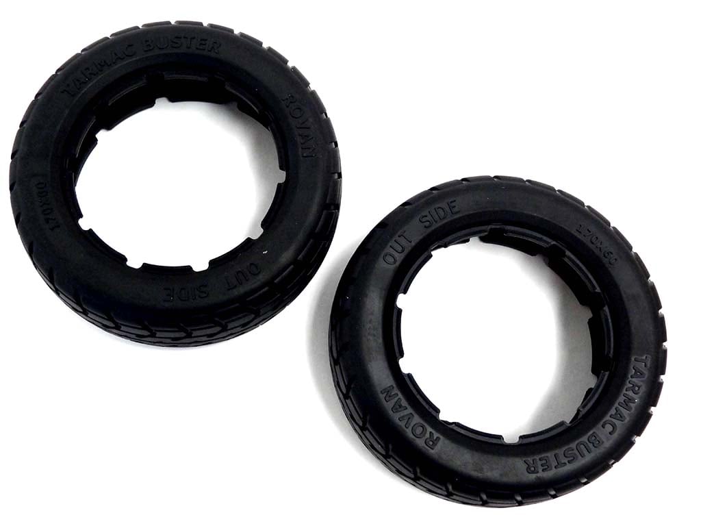 Rovan F5 Race Car Road Racing HD Tires (170 x 60) Fits HPI Rovan Baja ...